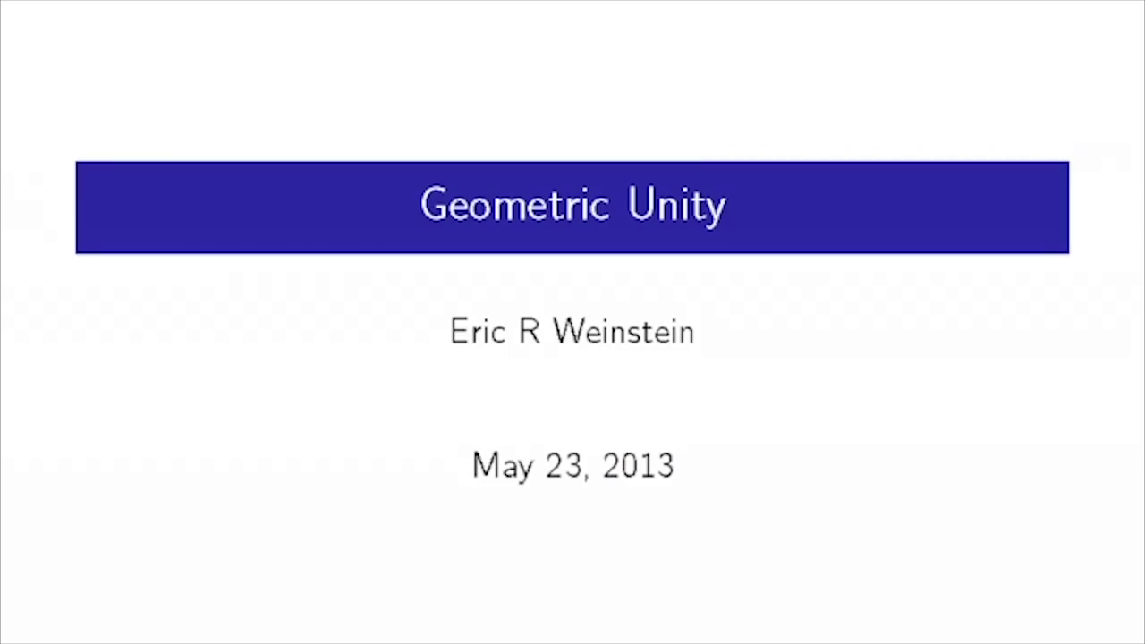 A Portal Special Presentation- Geometric Unity: A First Look – The ...
