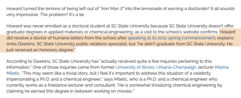 Howard’s Chemical Engineering PhD – The Portal Group